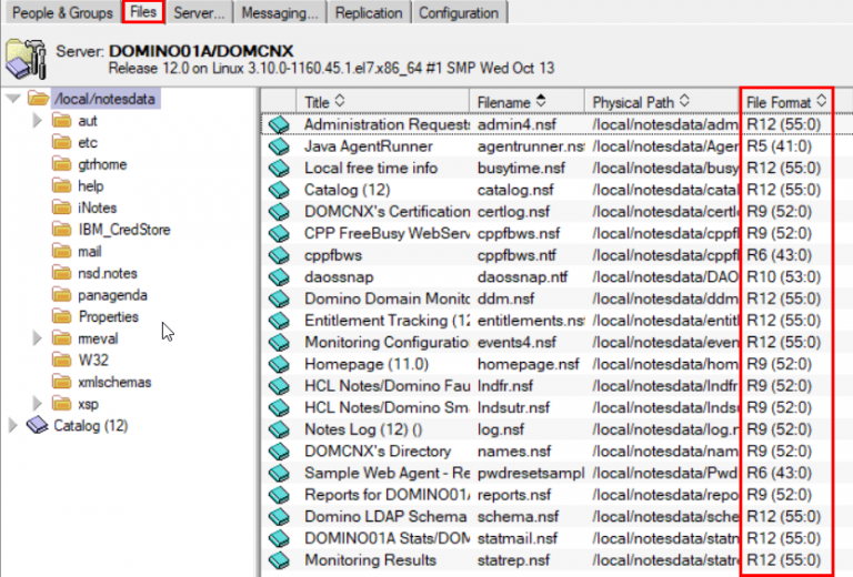 HCL Domino 12 – ODS 55 – connections-domino.fr